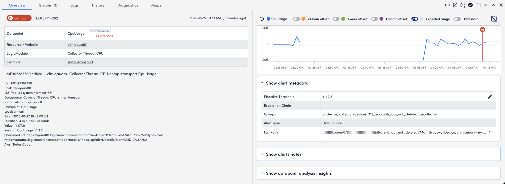 Managing Alerts from the Alerts Page | LogicMonitor