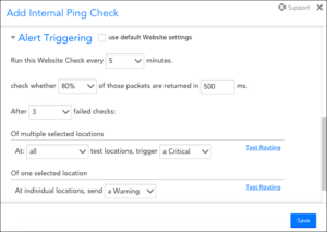 Adding a Ping Check | LogicMonitor