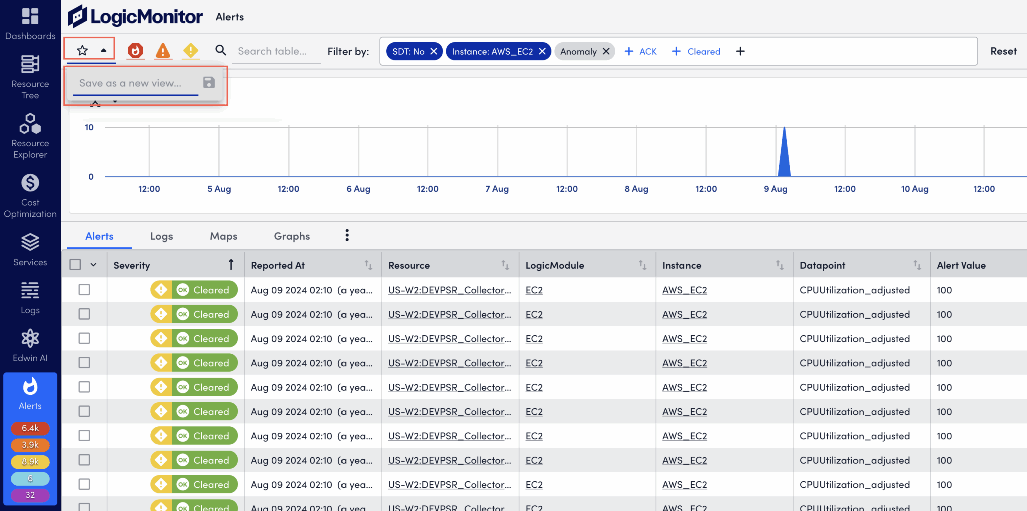 Managing Alerts from the Alerts Page | LogicMonitor