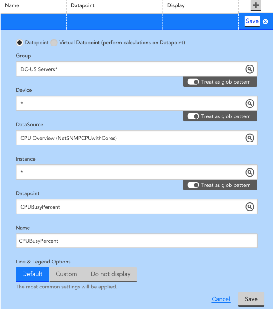 Custom Graph Widget | LogicMonitor