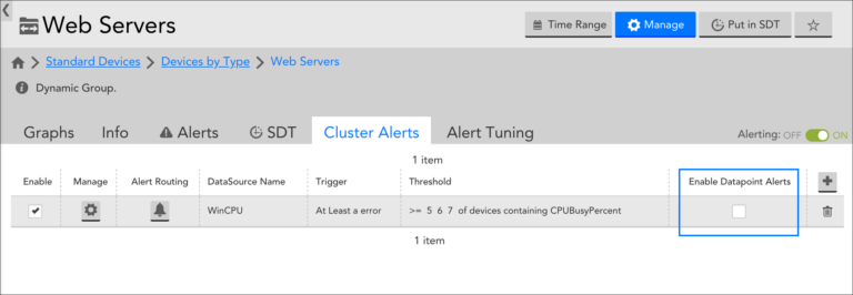Cluster Alerts | LogicMonitor