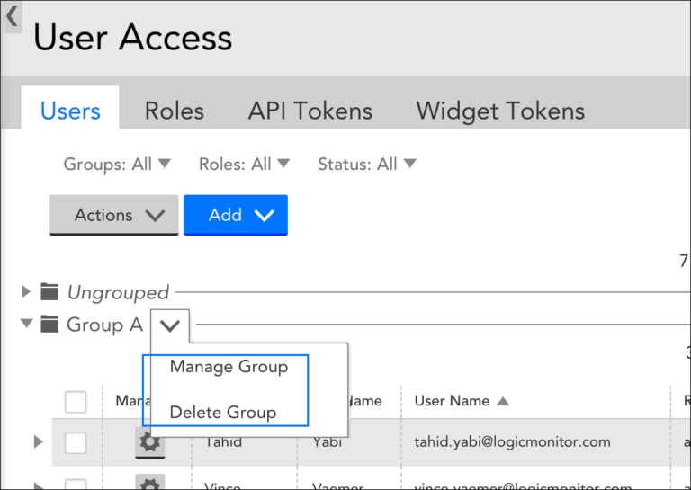 Users | LogicMonitor