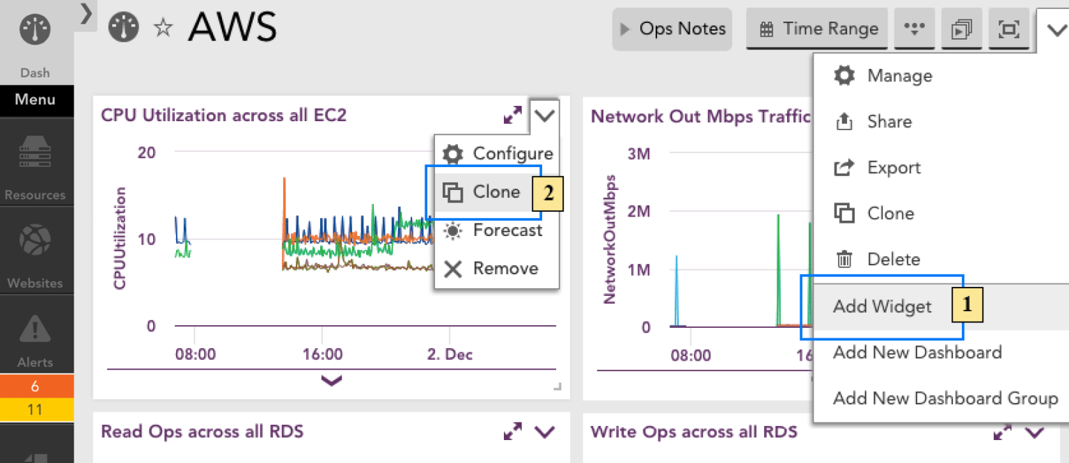 Adding and Configuring Widgets | LogicMonitor
