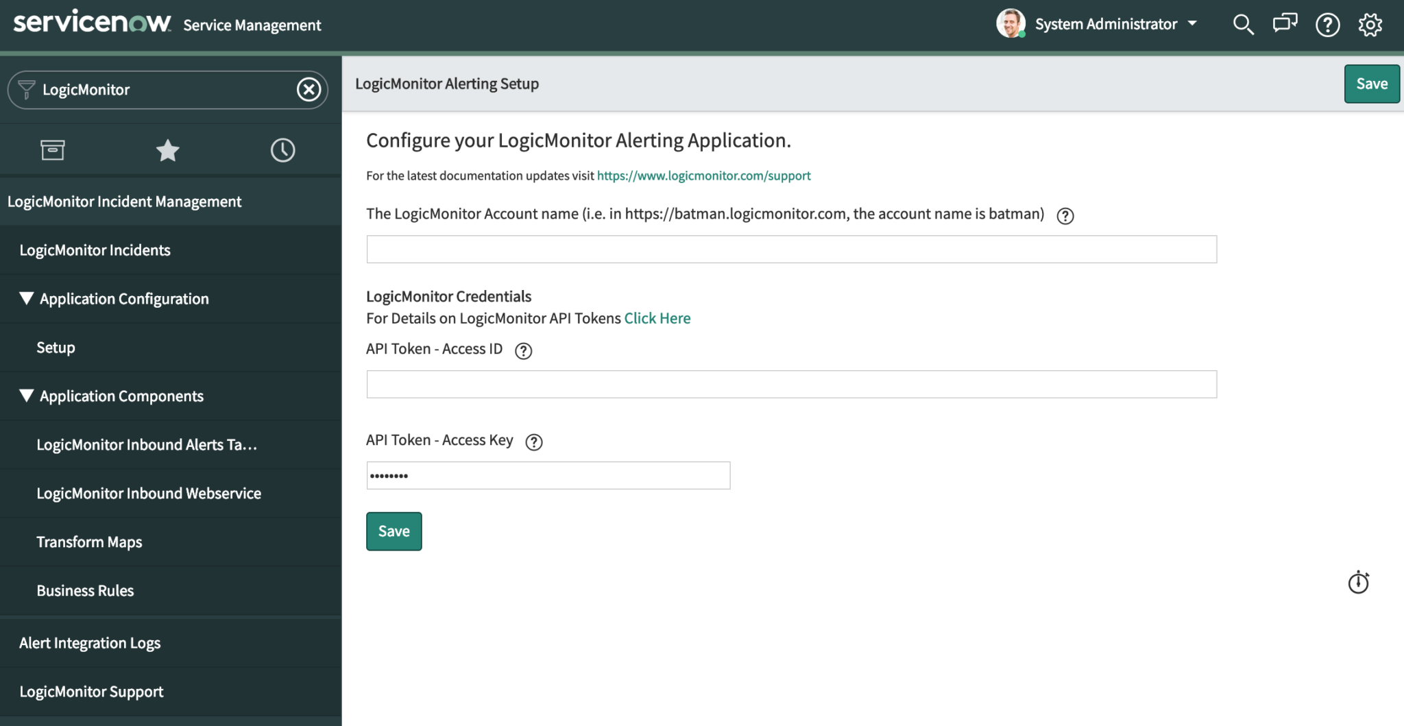 ServiceNow (Incident Management) Integration | LogicMonitor