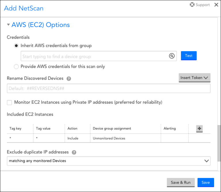Creating NetScans | LogicMonitor