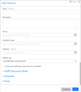 Creating NetScans | LogicMonitor