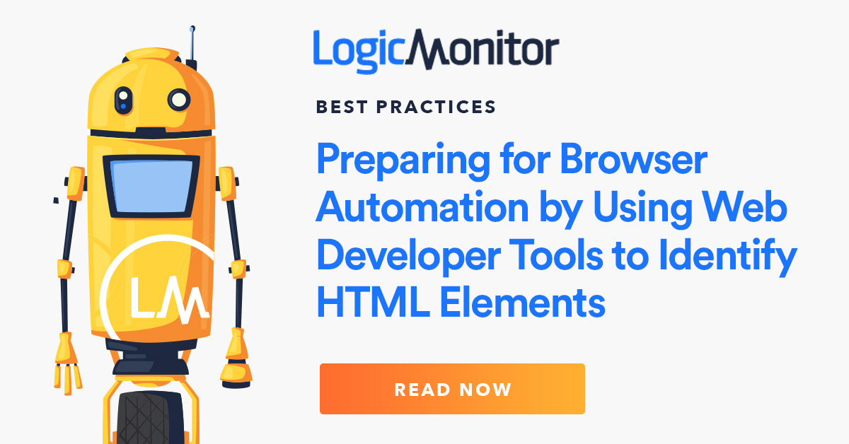Preparing For Browser Automation By Using Web Developer Tools To Identify Html Elements