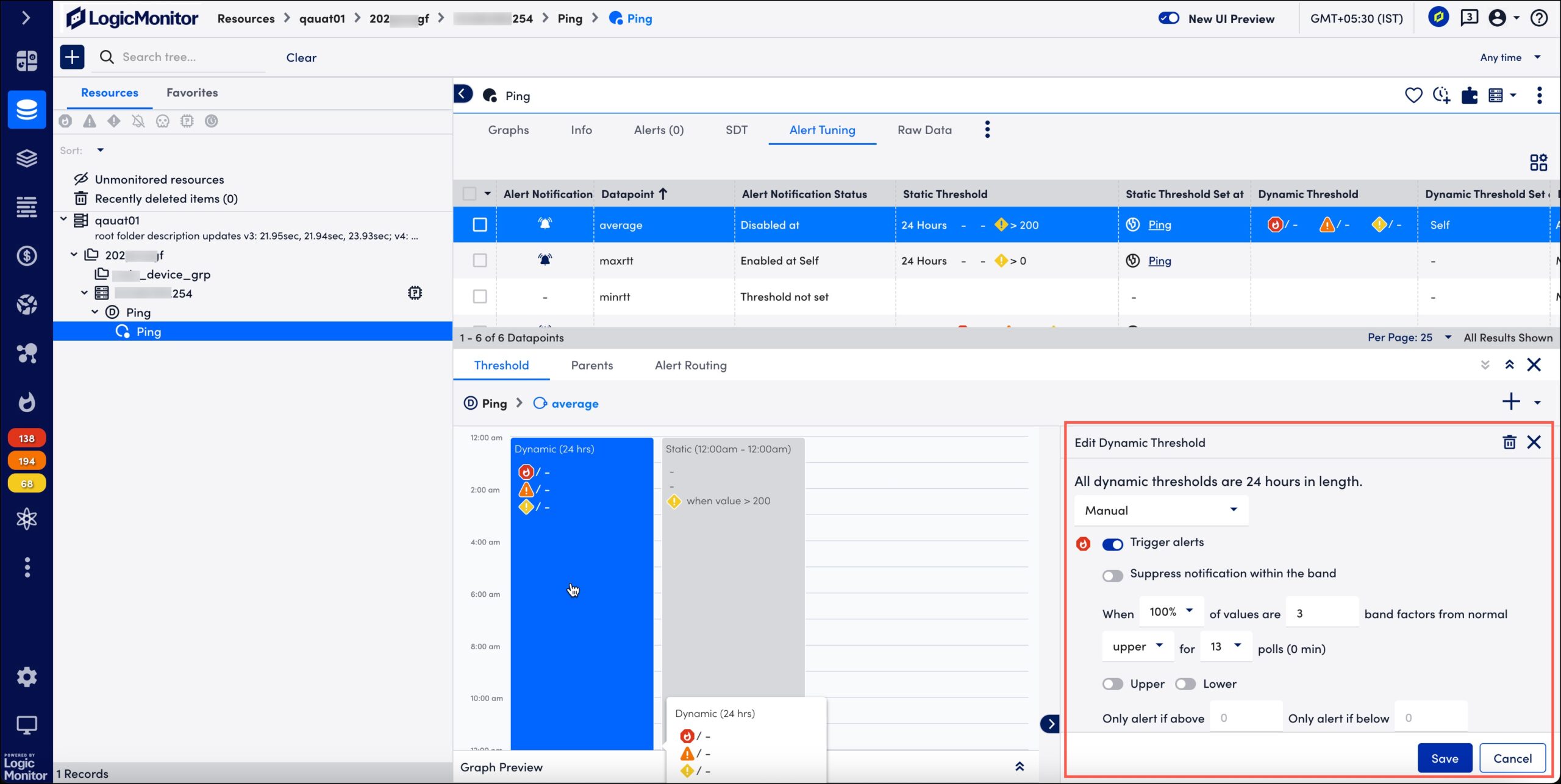 Dynamic Thresholds | AI-Powered Alert Tuning | LogicMonitor