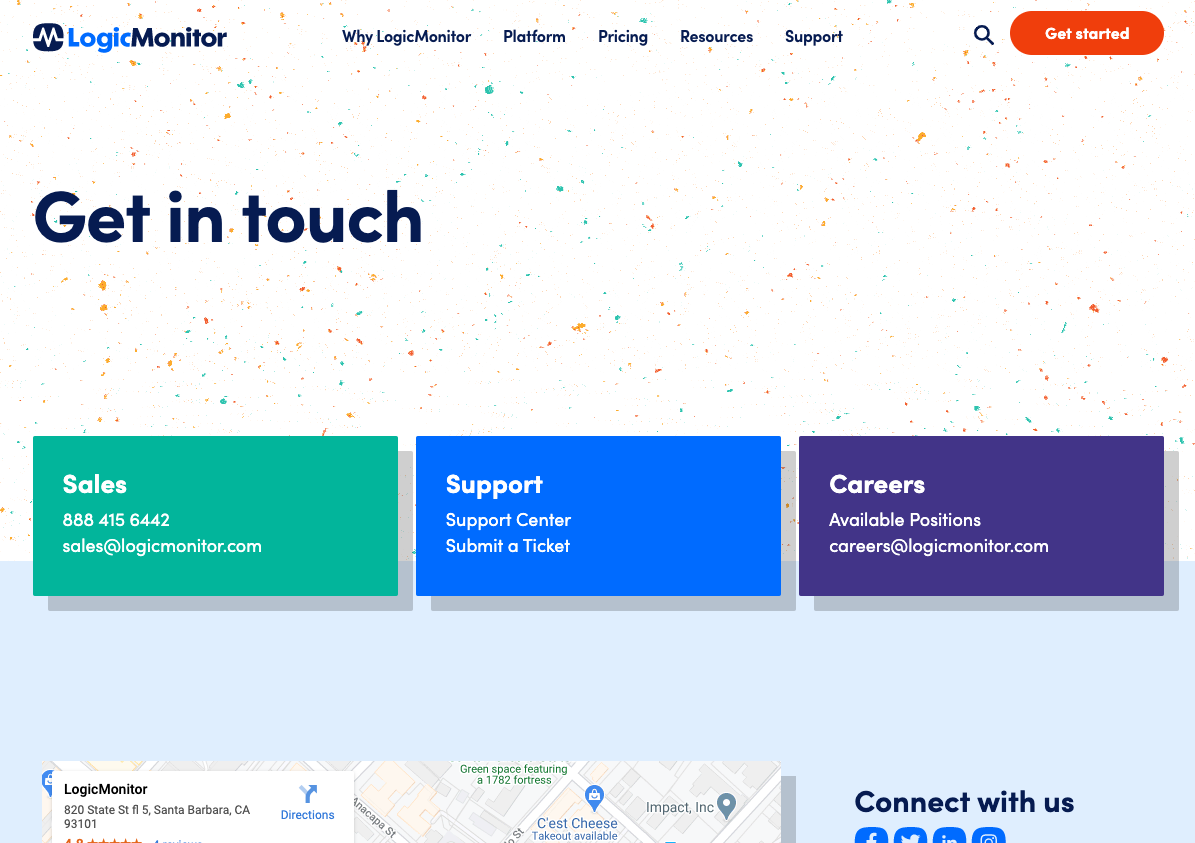 お問い合わせ| LogicMonitor