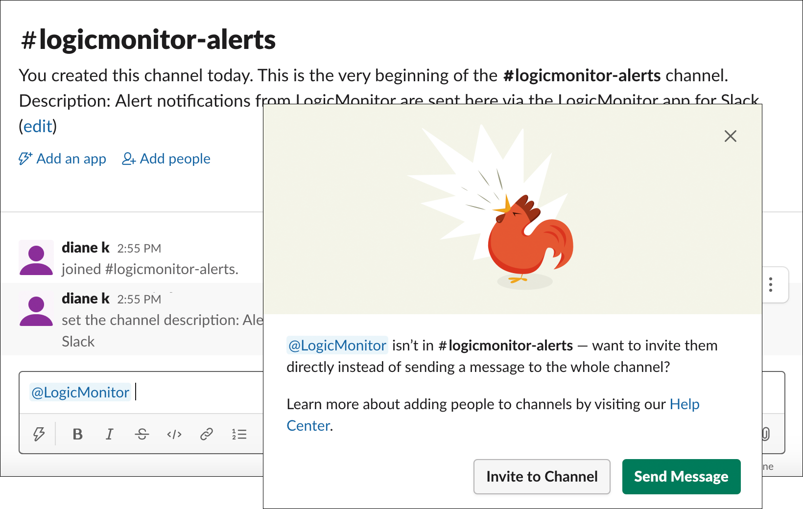 Integration for Slack | LogicMonitor