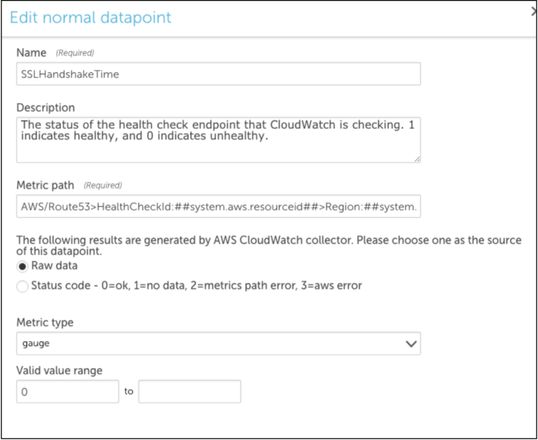 Customizing AWS CloudWatch DataSources | LogicMonitor