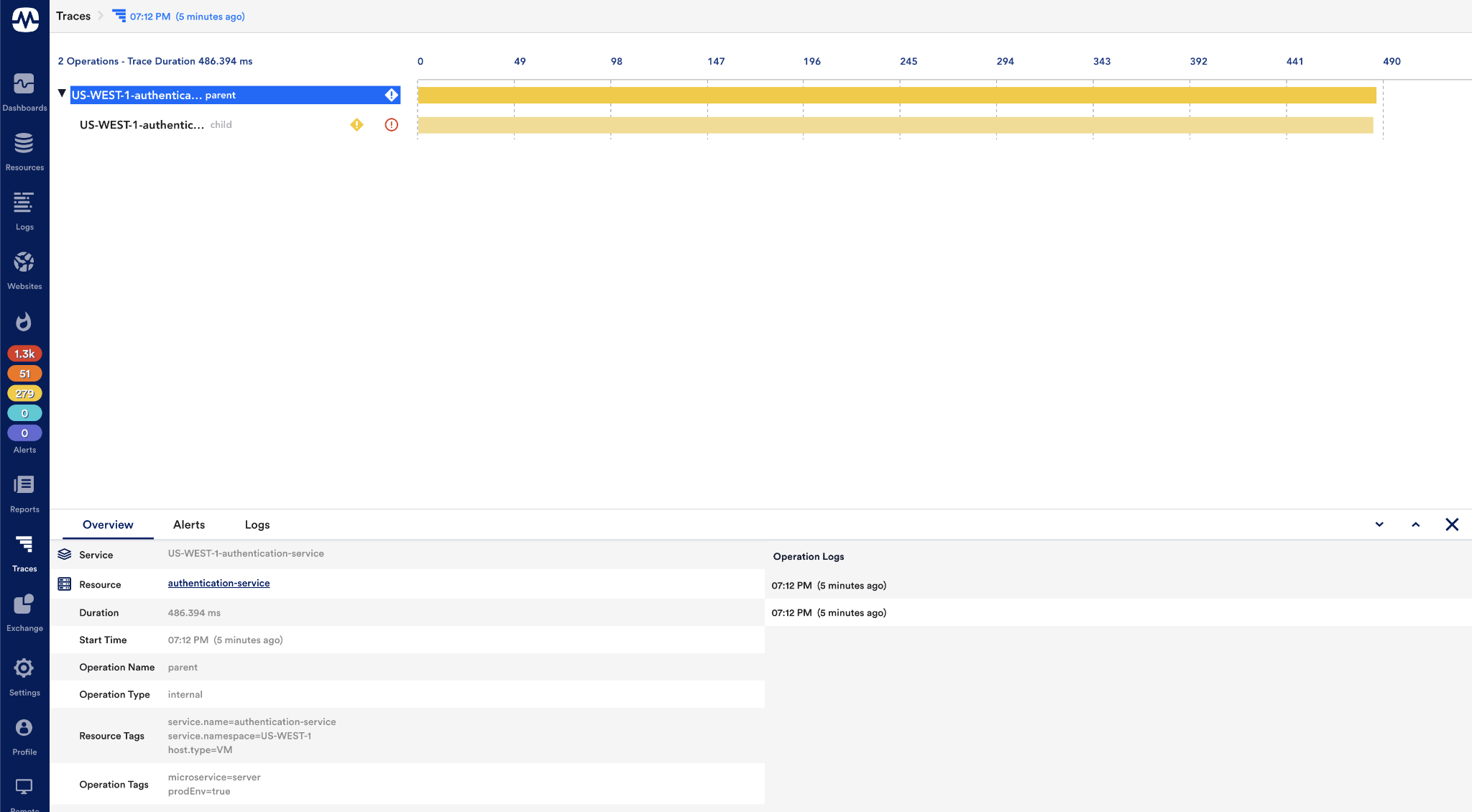 Nodejs Application Manual Instrumentation For Distributed Traces Logicmonitor