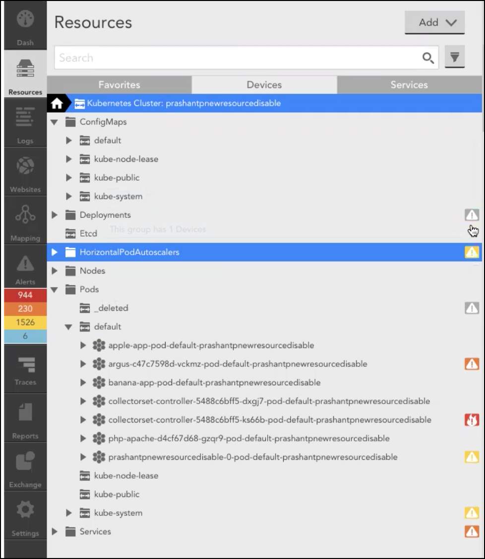 Updating Kubernetes Resource Tree | LogicMonitor
