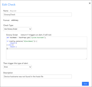Config Checks - LogicMonitor