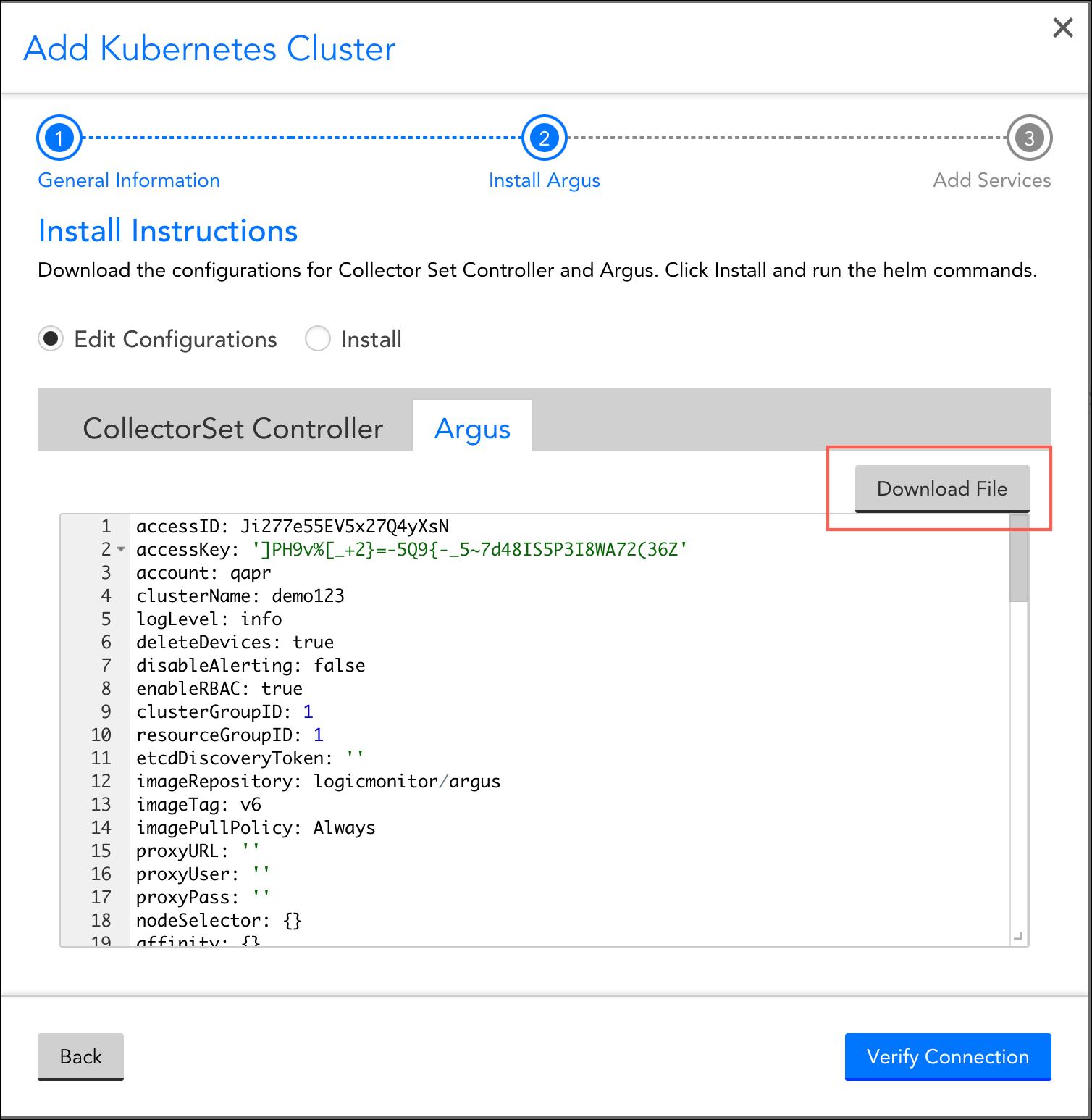 Installing Argus and Collectorset-Controller | LogicMonitor