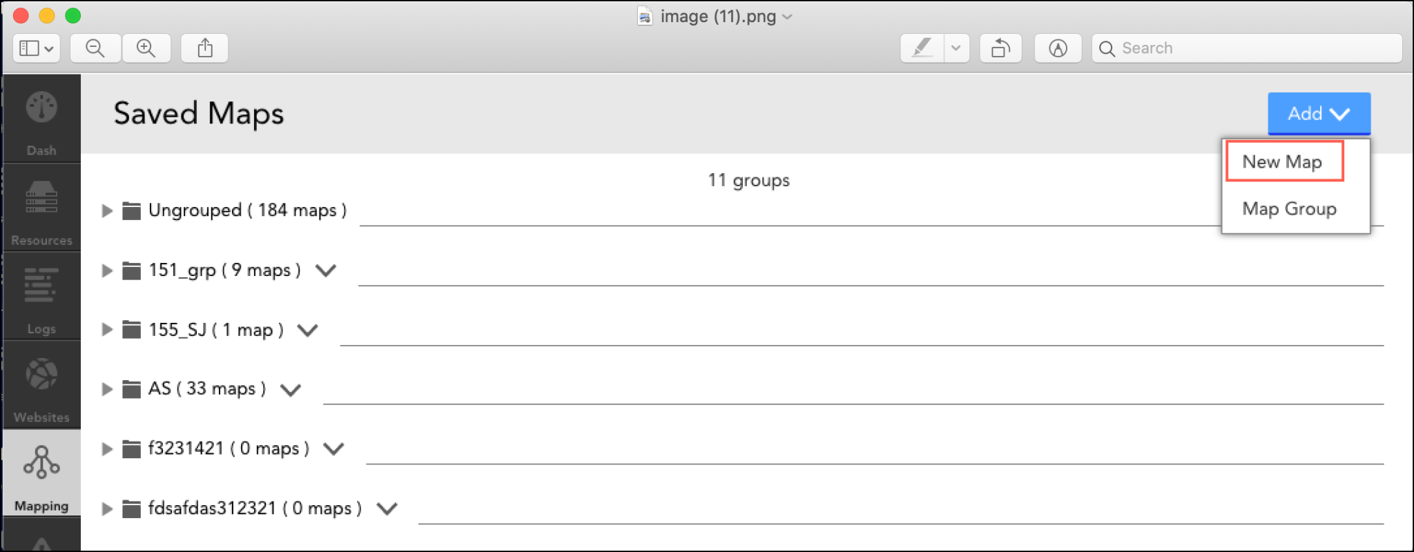 Mapping Page | LogicMonitor