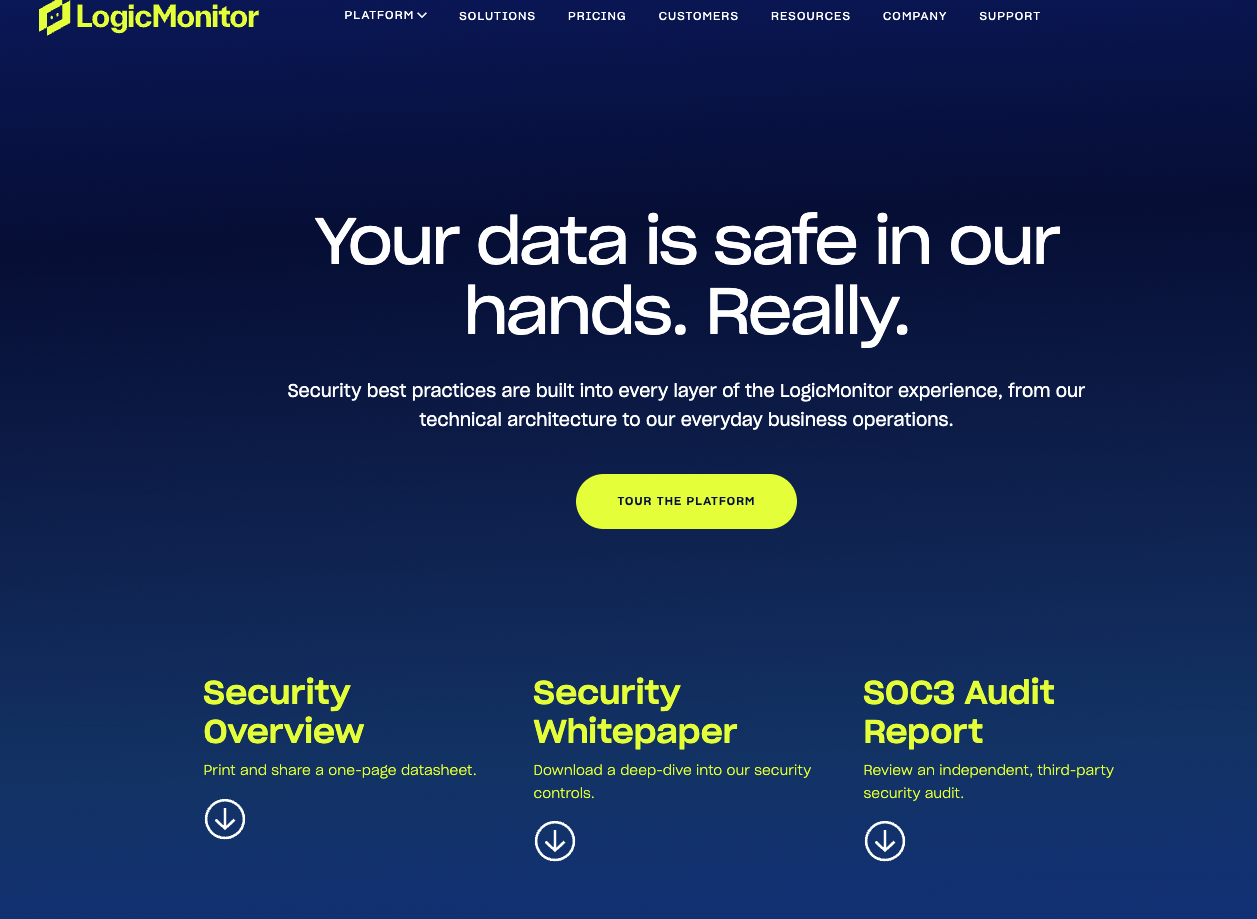 LogicMonitor Security | Enterprise-Grade Data Protection & Compliance