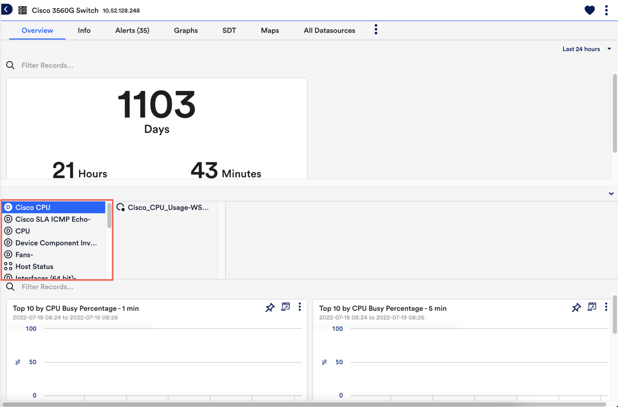 Overview Tab | LogicMonitor