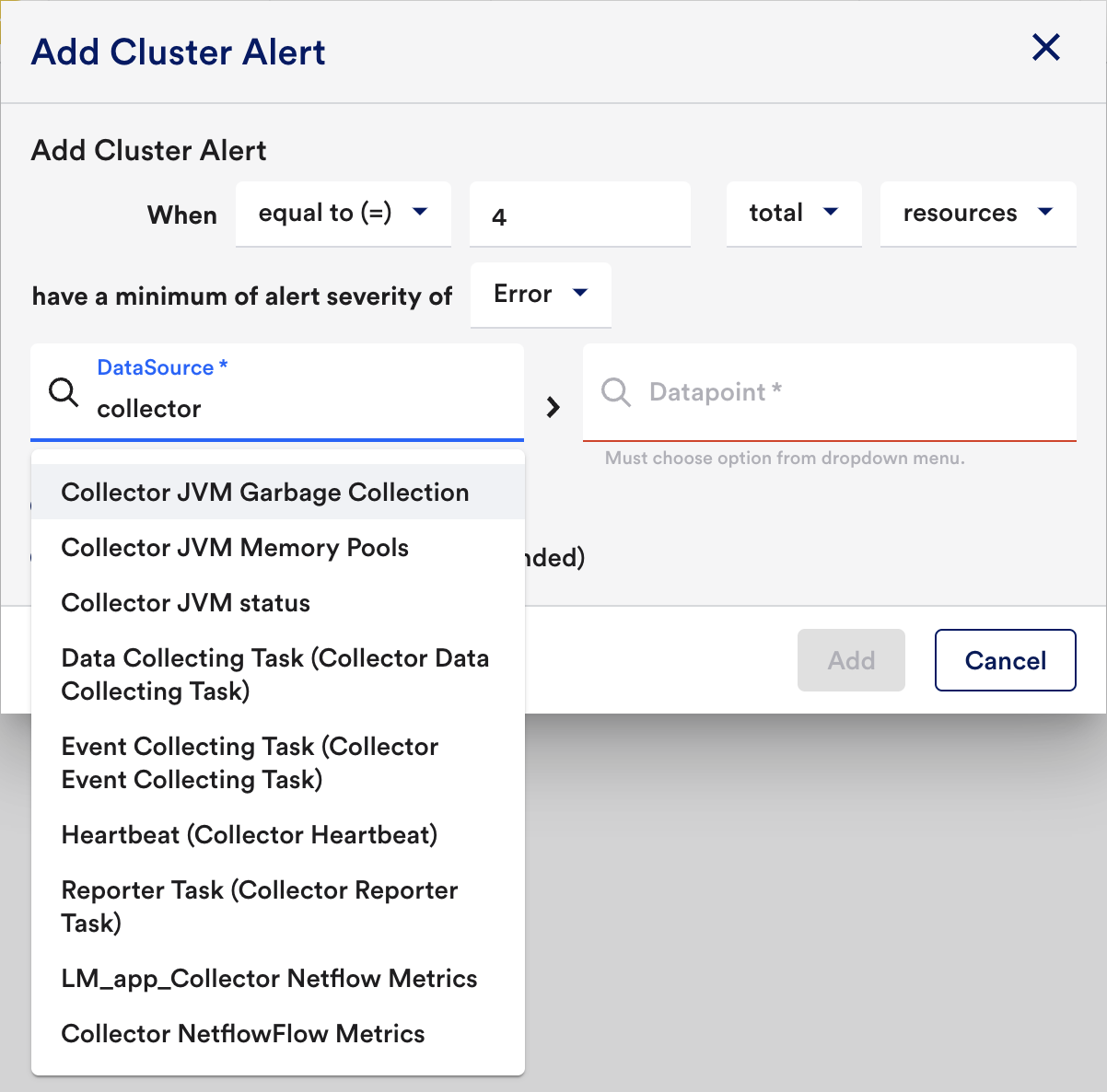 Cluster Alert Tuning Tab Logicmonitor