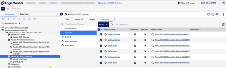 Instance Tab | LogicMonitor