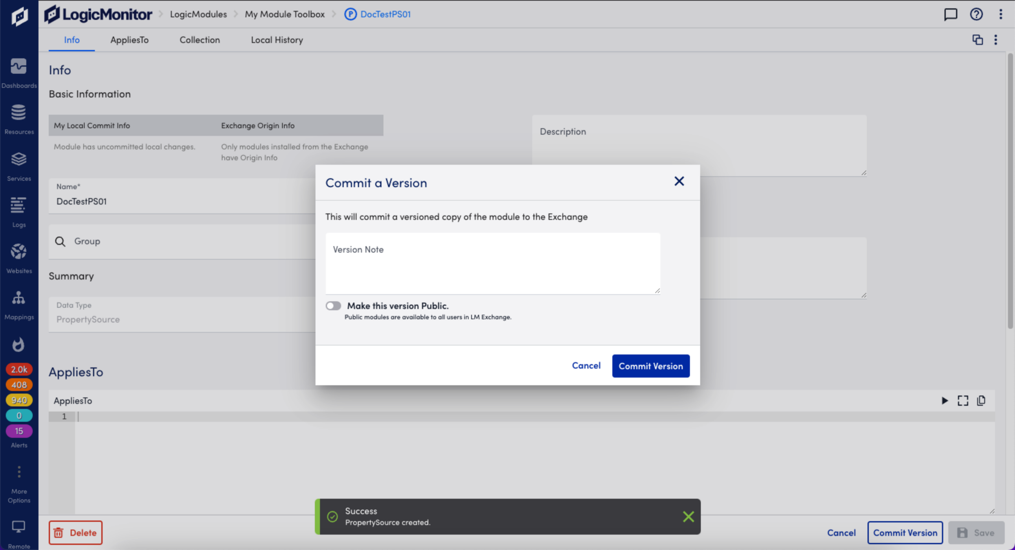 Custom Module Creation | LogicMonitor