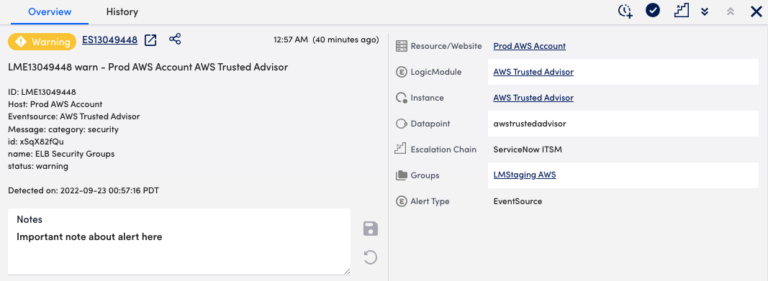 Managing Alerts from the Alerts Page | LogicMonitor