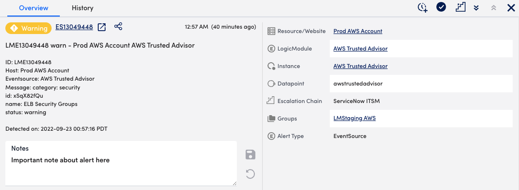 Managing Alerts From The Alerts Page Logicmonitor
