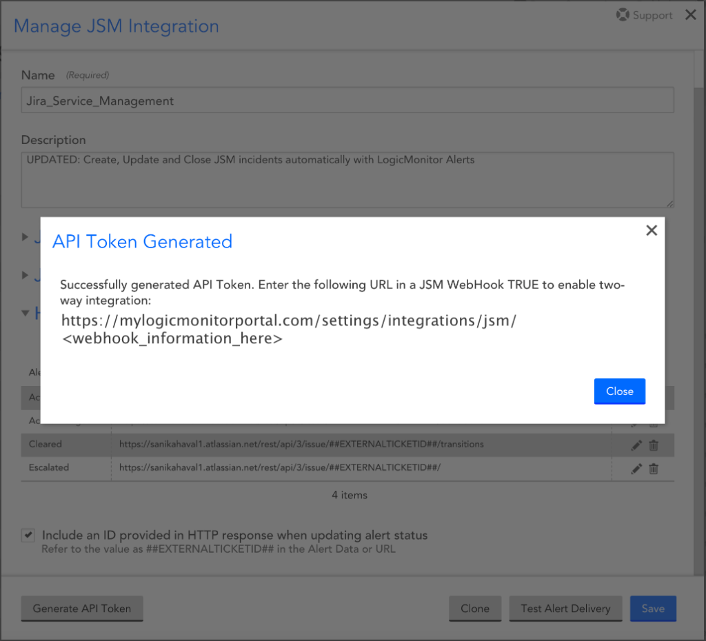 Jira Service Management Integration Setup | LogicMonitor Jira Service Management Integration Setup | LogicMonitor
