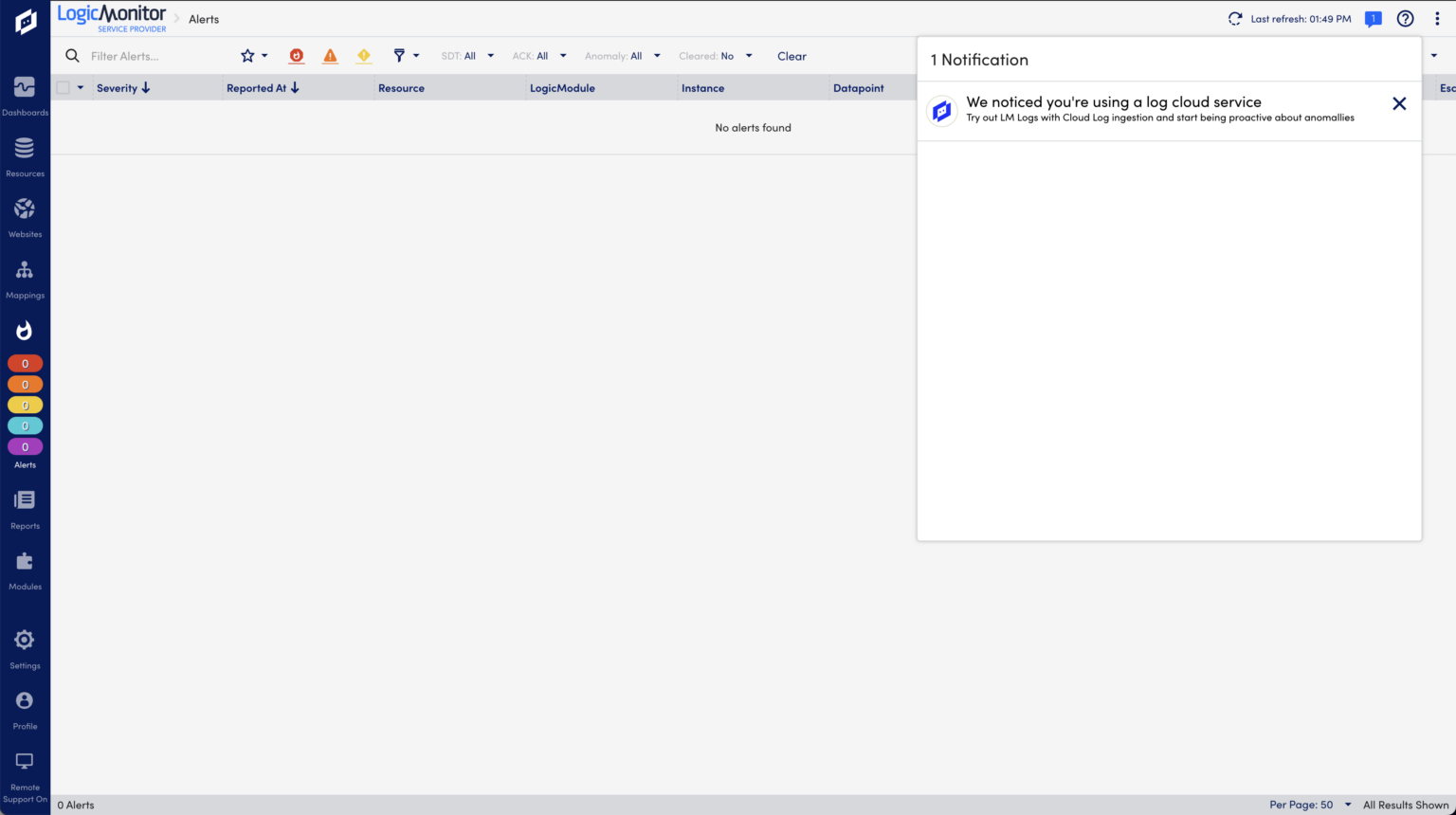 Notification Center | LogicMonitor