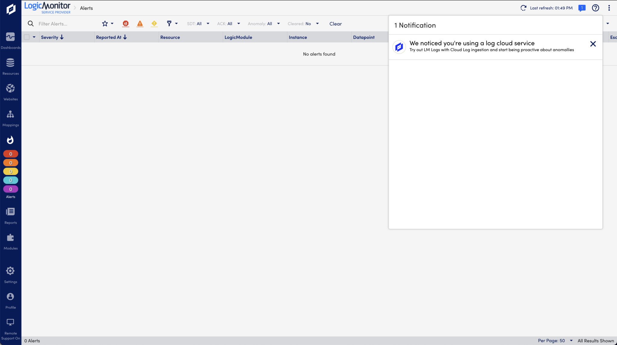 Notification Center | LogicMonitor