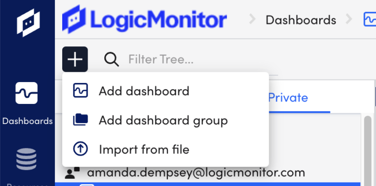 Dashboard Creation | LogicMonitor
