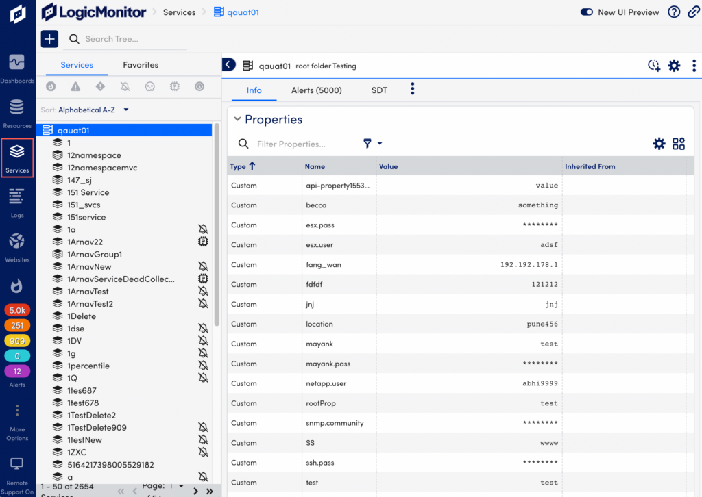 Adding a Service | LogicMonitor