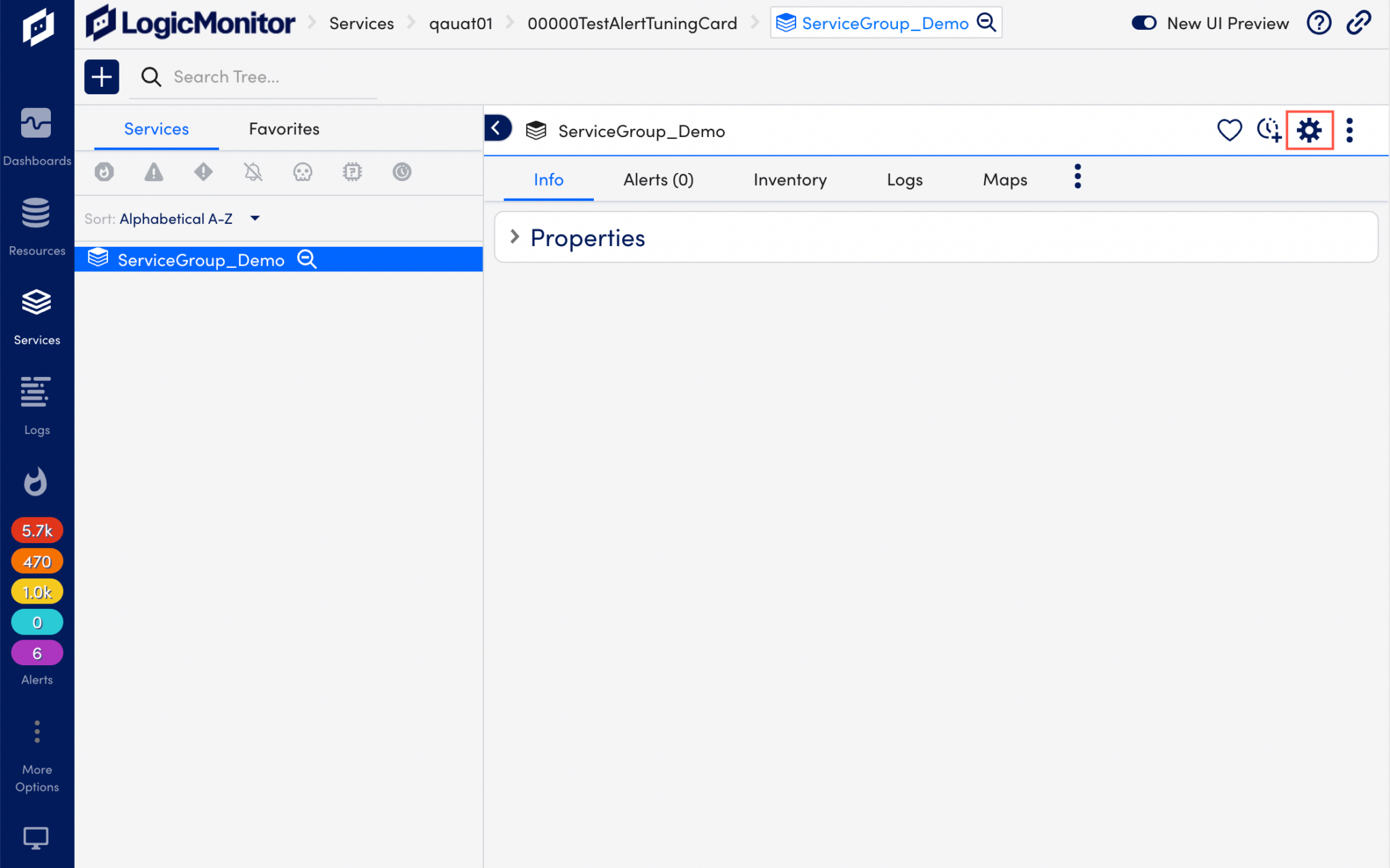 Managing a Service Group | LogicMonitor