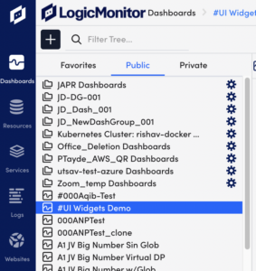 Finding Dashboards and Dashboard Groups | LogicMonitor