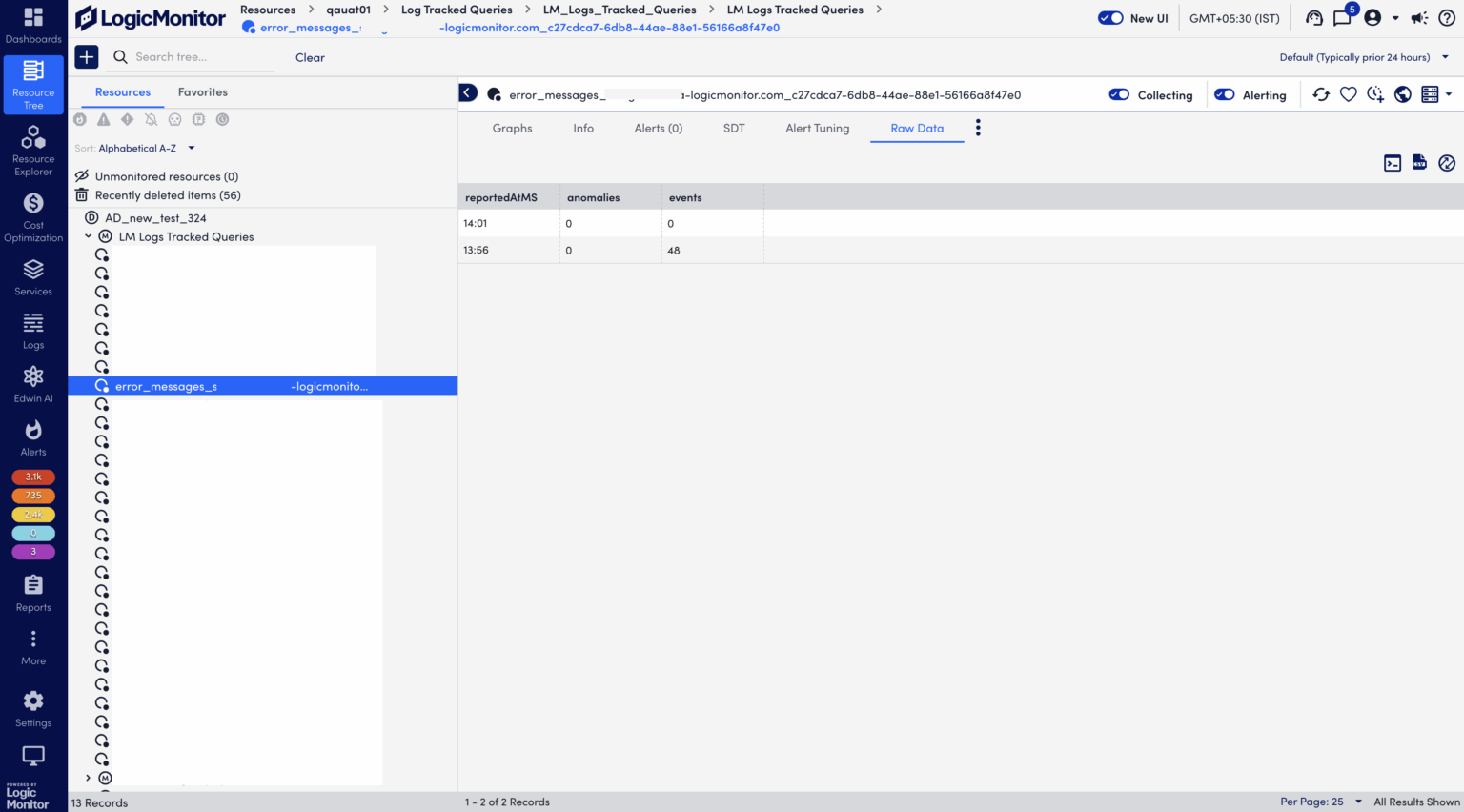 Logs Query Tracking | LogicMonitor