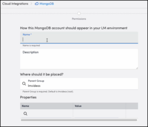 MongoDB Atlas Project Integration | LogicMonitor