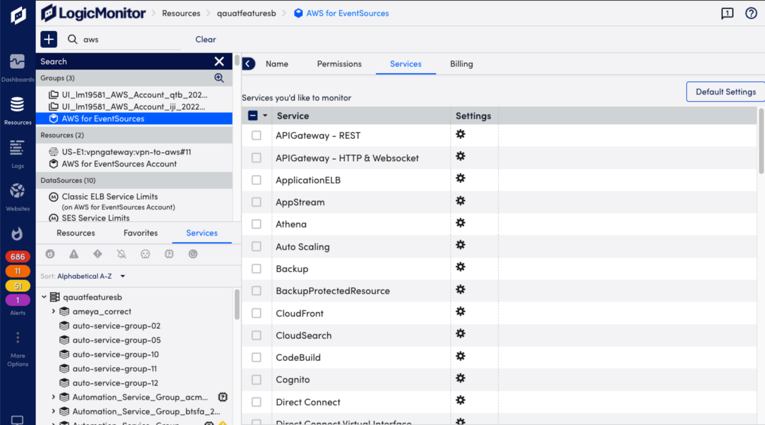 Cloud Services and Resource Units | LogicMonitor