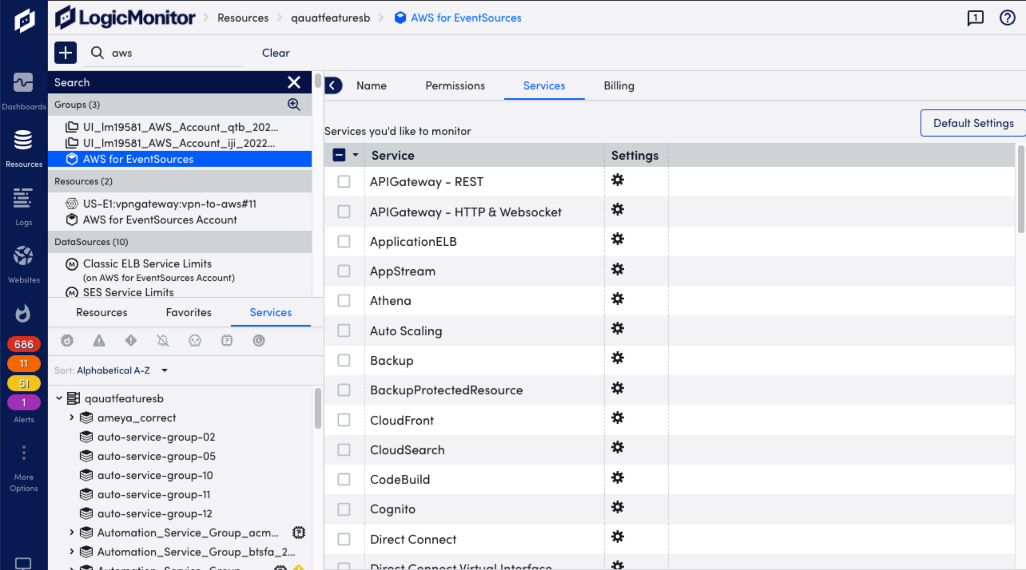Cloud Services and Resource Units | LogicMonitor