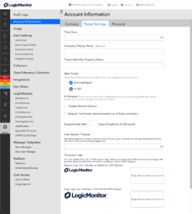 Portal Settings | LogicMonitor