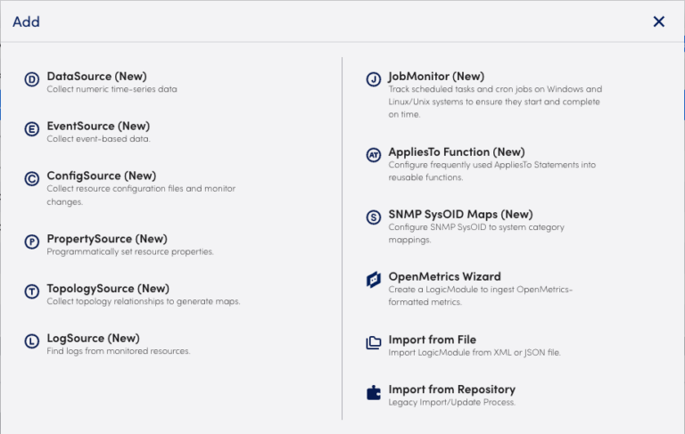 Modules Management | LogicMonitor