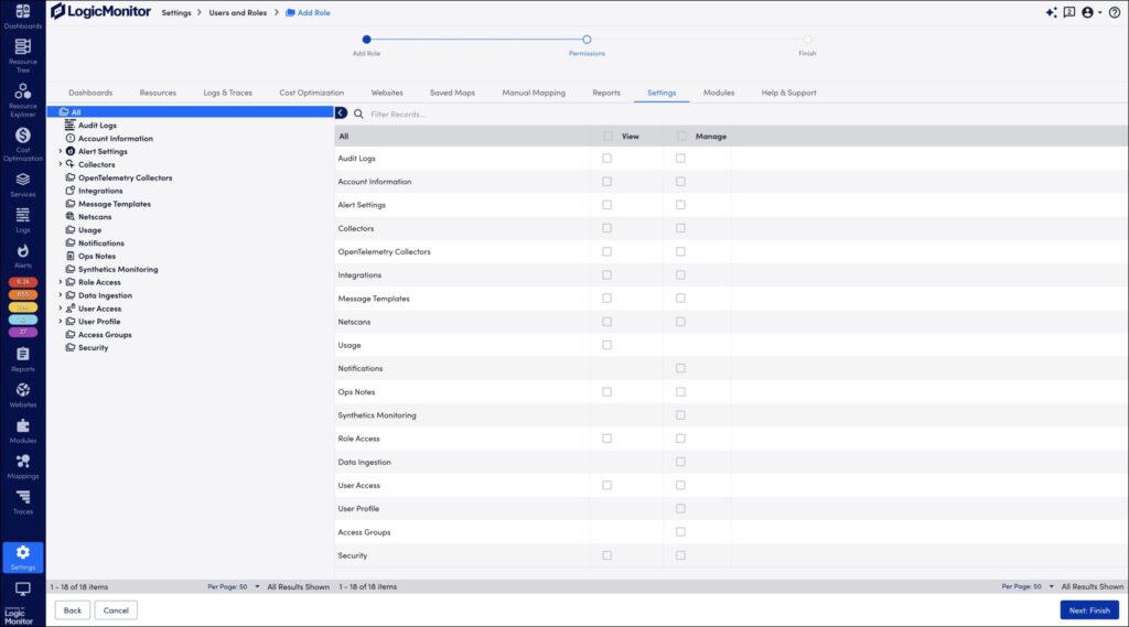 LogicMonitor Roles | LogicMonitor