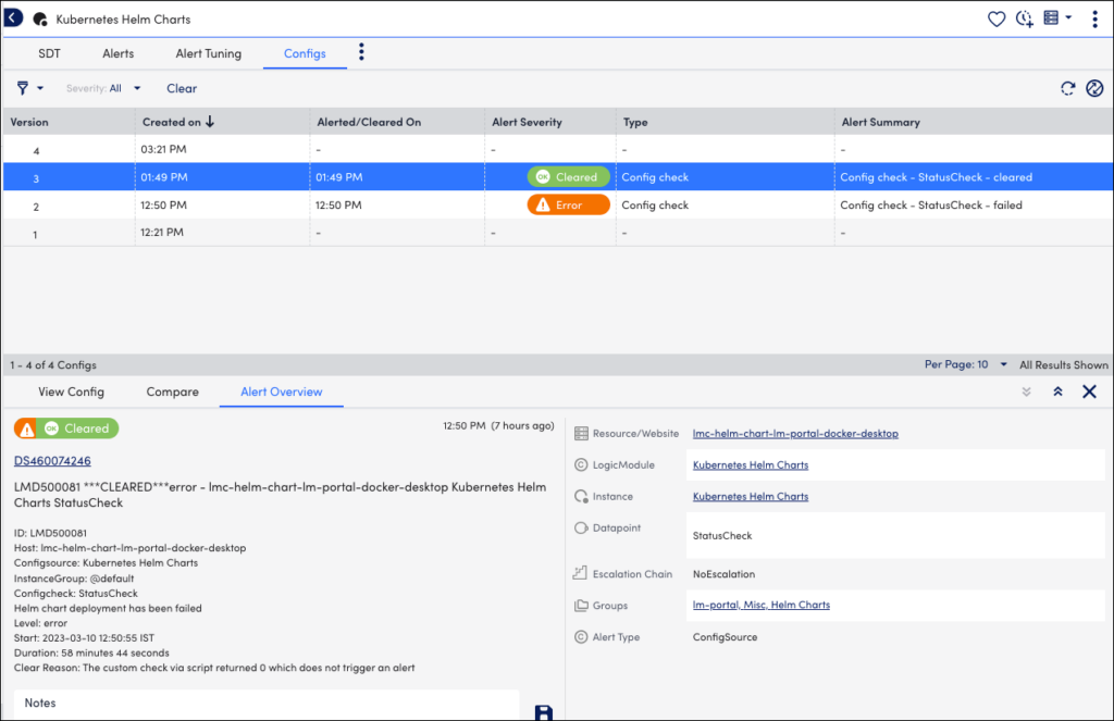 Monitoring Helm Charts Releases | LogicMonitor