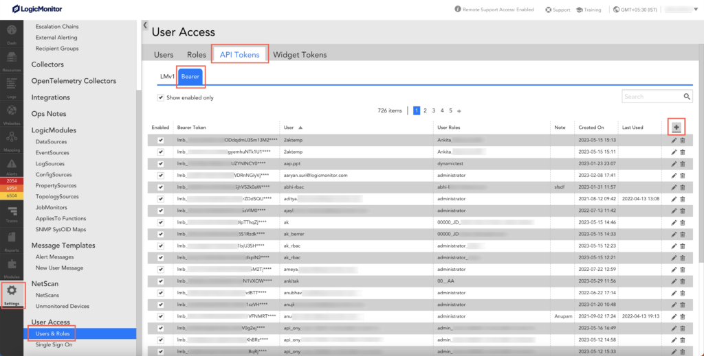 Bearer Token | LogicMonitor