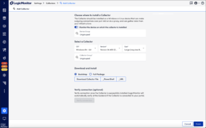 Adding Collector | LogicMonitor