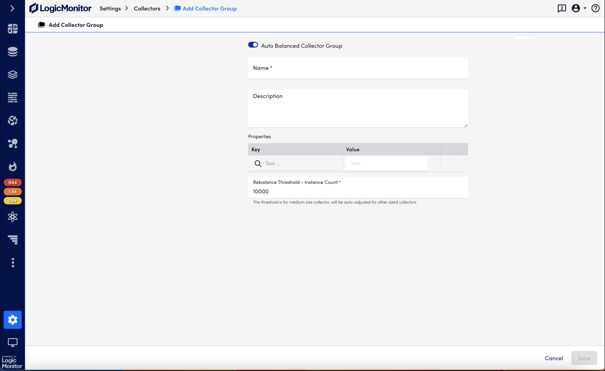 Adding Collector Group | LogicMonitor