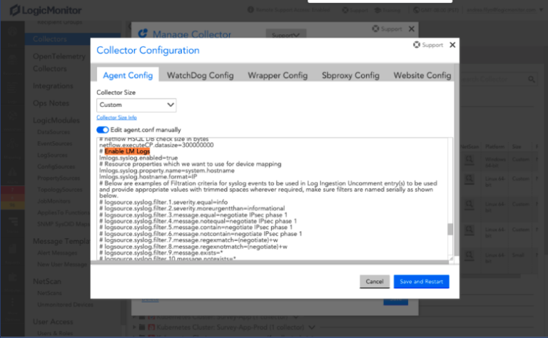 Logsource Overview Logicmonitor