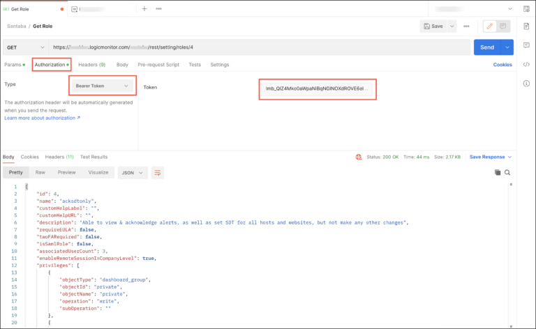 Adding a Bearer Token | LogicMonitor