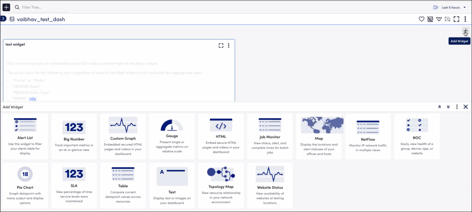 Enabling Dashboard Text Widget Script Security | LogicMonitor