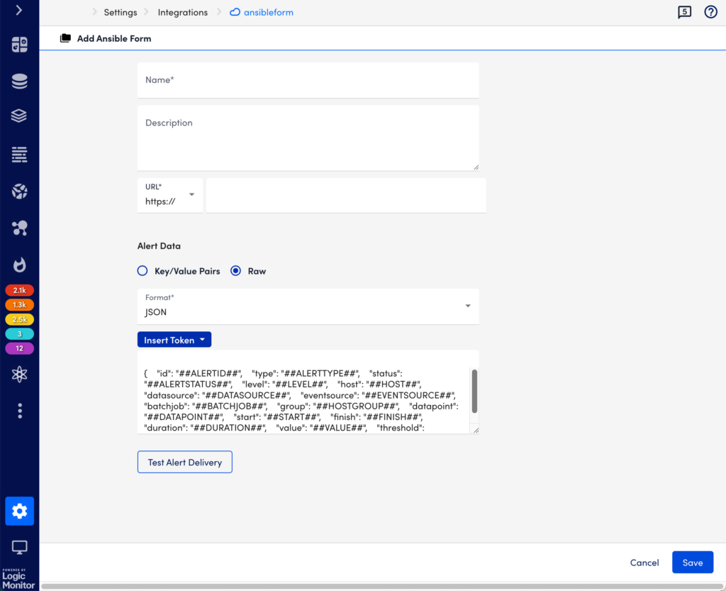 Event Driven Ansible Integration Setup Logicmonitor