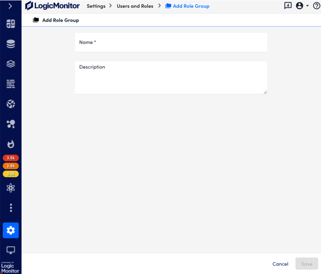 Adding a Role Group | LogicMonitor